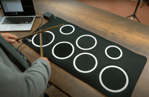 Turning a desk mat into a MIDI drum kit | Arduino Blog