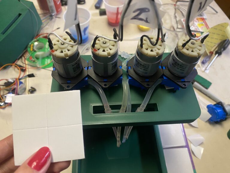 This Arduino Nano Every-controlled machine automatically mixes acrylic ...