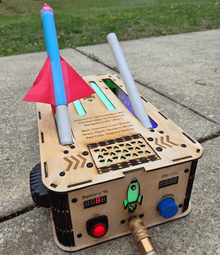A homemade launchpad for compressed air-powered rockets | Arduino Blog