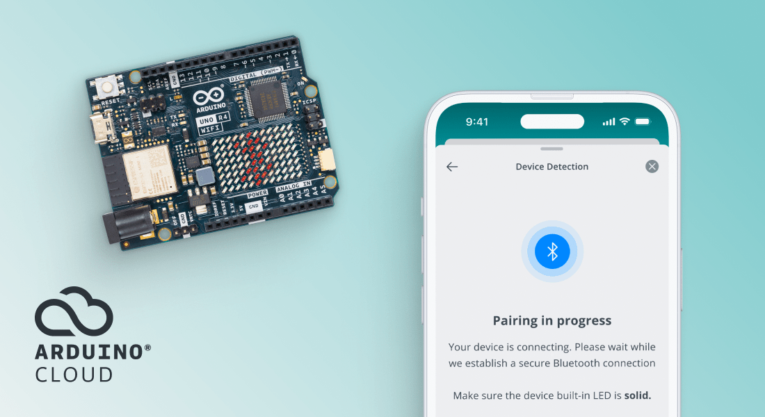 Introducing a new Bluetooth provisioning flow — with the UNO R4 WiFi | Arduino Blog