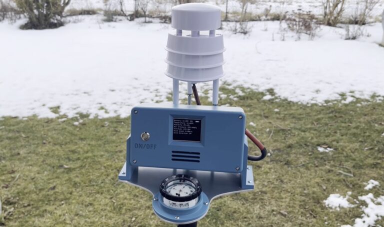 A weather station built specifically for model rocket launches ...