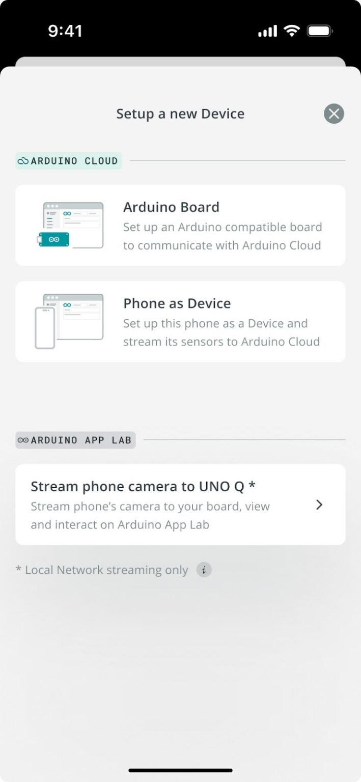 Turn your smartphone into a real-time vision input for Arduino® UNO™ Q ...